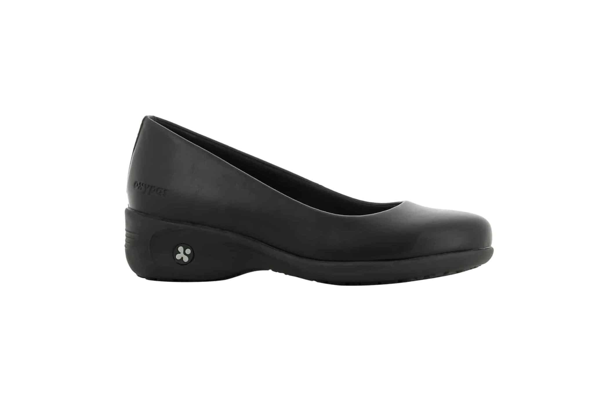 Colette, Slip-on, Anti-slip, Anti-static, Black Court Style Nursing Shoe