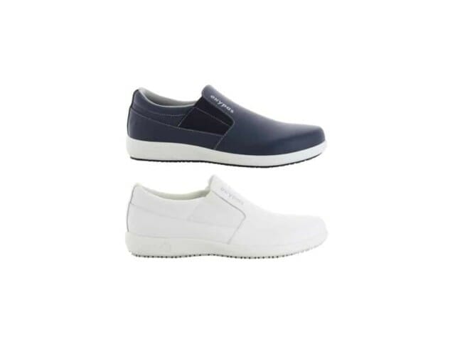 Oxypas Motion 'Roy' Slip-on Leather Nursing Shoe for Men